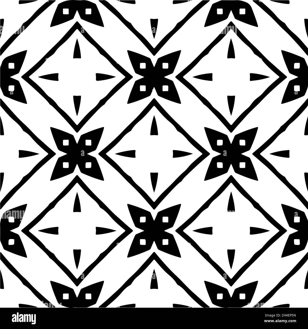 Vector seamless pattern. Modern stylish texture. Composition from ...