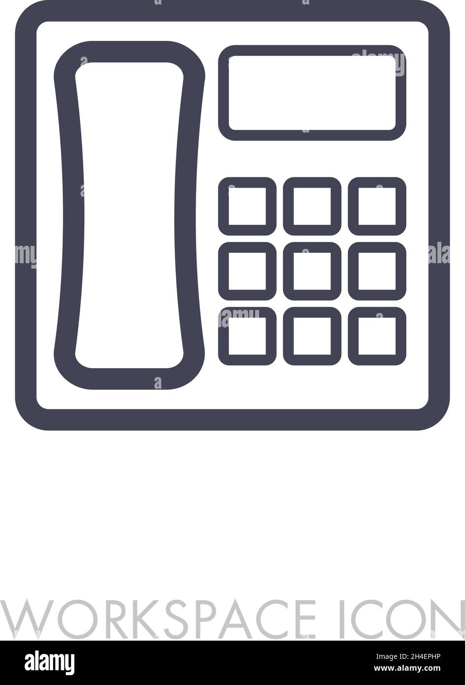 Phone outline icon. Workspace sign. Graph symbol for your web site ...