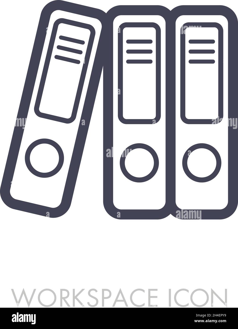 File Folder outline icon. Workspace sign. Graph symbol for your web ...