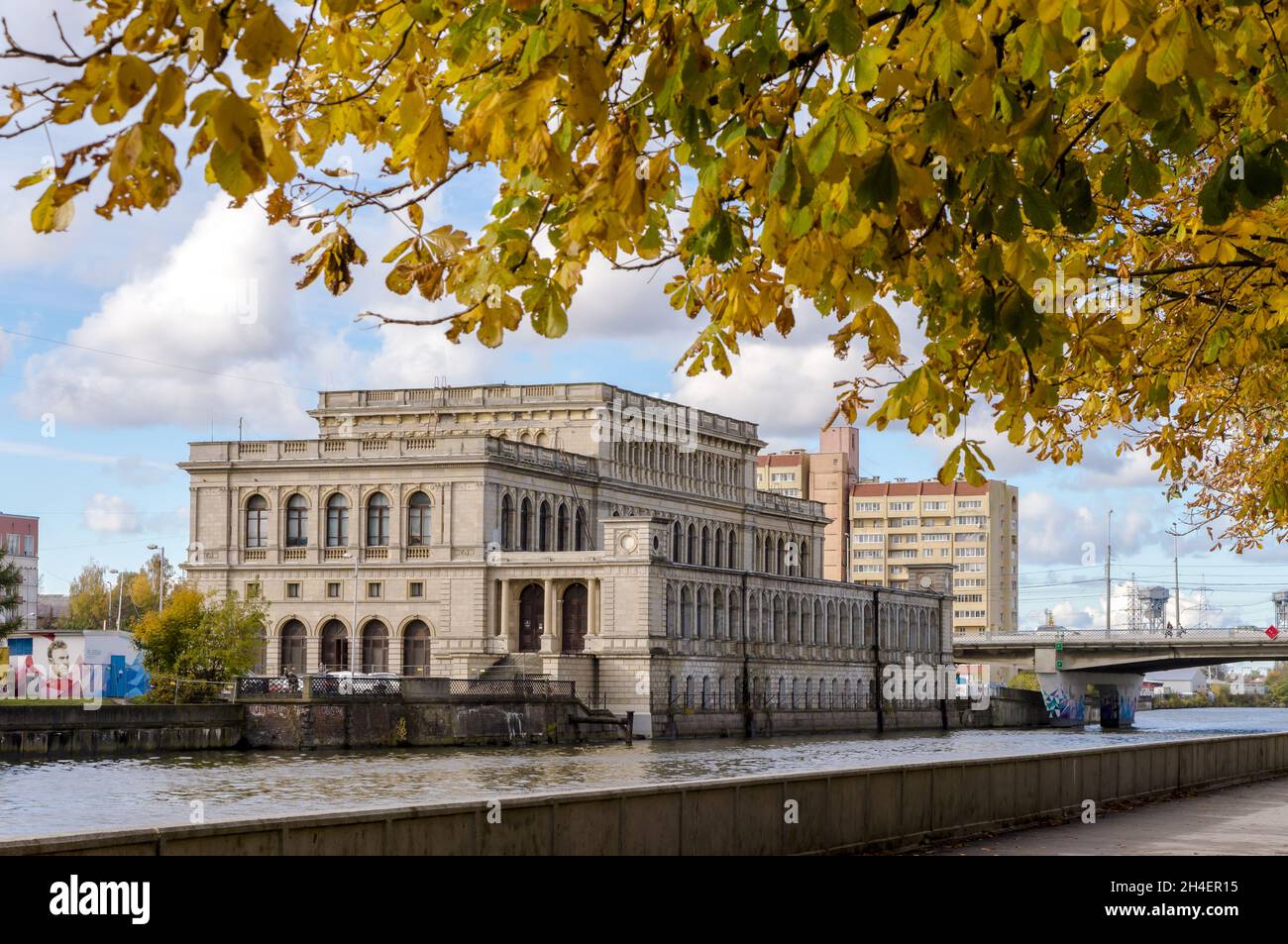 Kaliningrad, Russia, October 18, 2021. The building of the Konigsberg ...