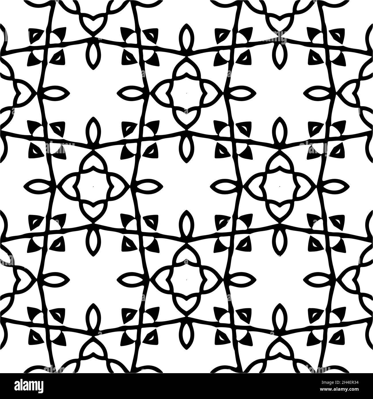 Vector seamless pattern. Modern stylish texture. Composition from ...
