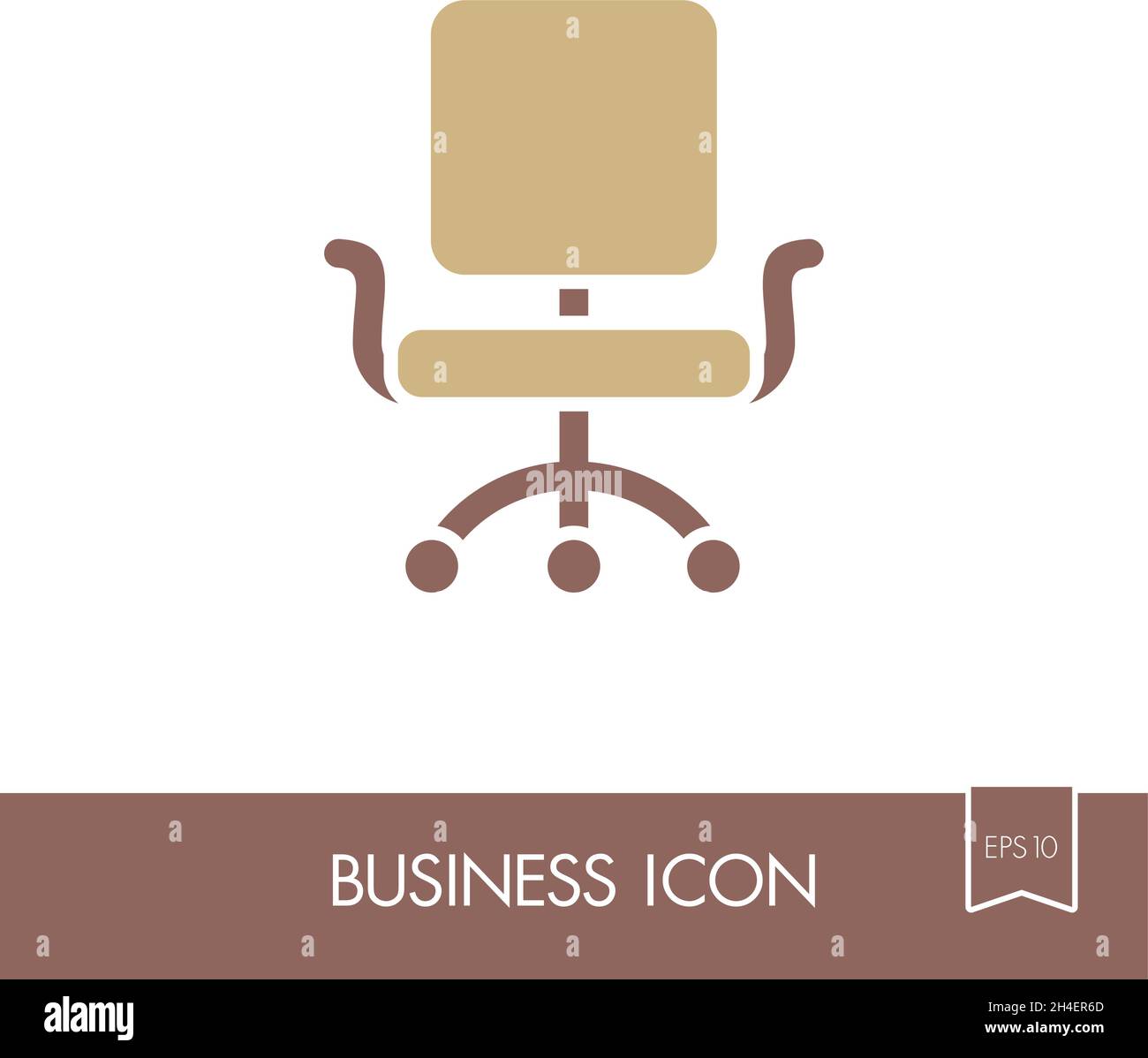 Office Chair outline icon. Business sign. Graph symbol for your web ...
