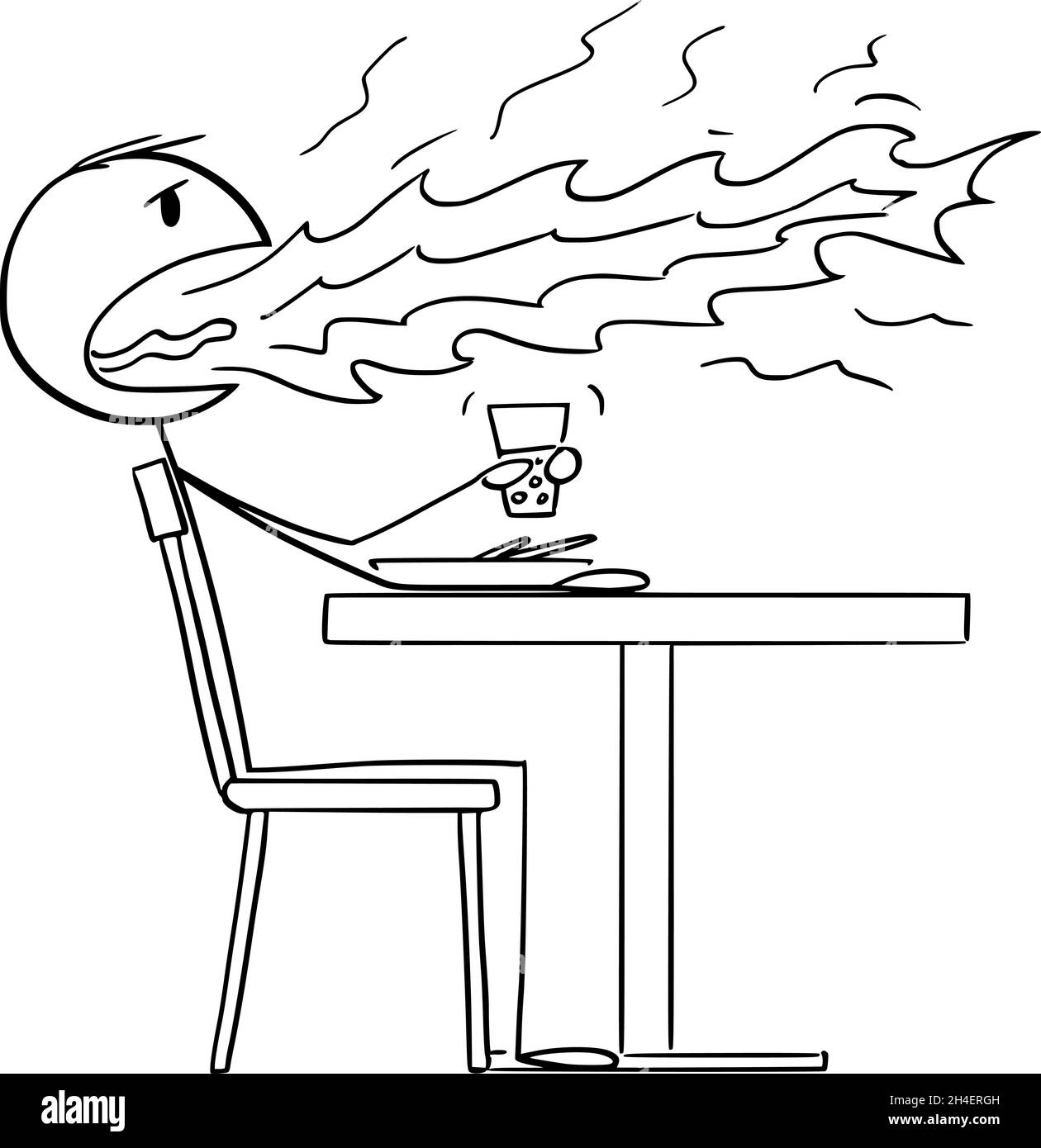 Spice food man funny Stock Vector Images - Alamy