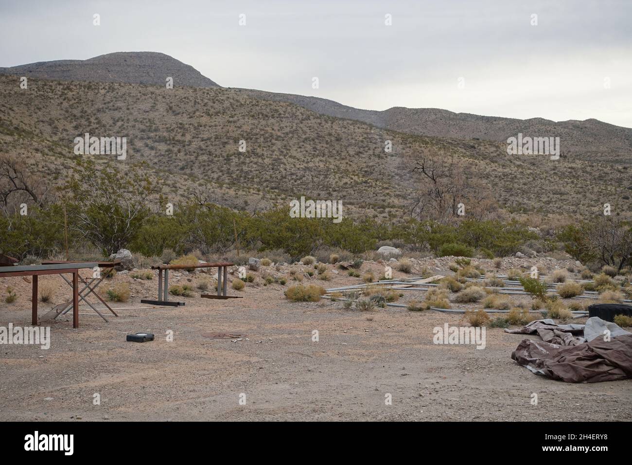 Desert floor in New Mexico's tularosa basin Stock Photo - Alamy