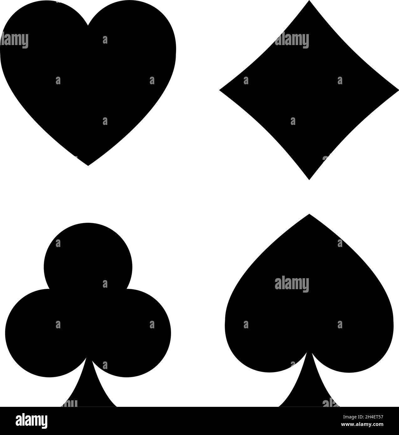 Vector illustration of playing card symbol, icon design casino. Simple ...