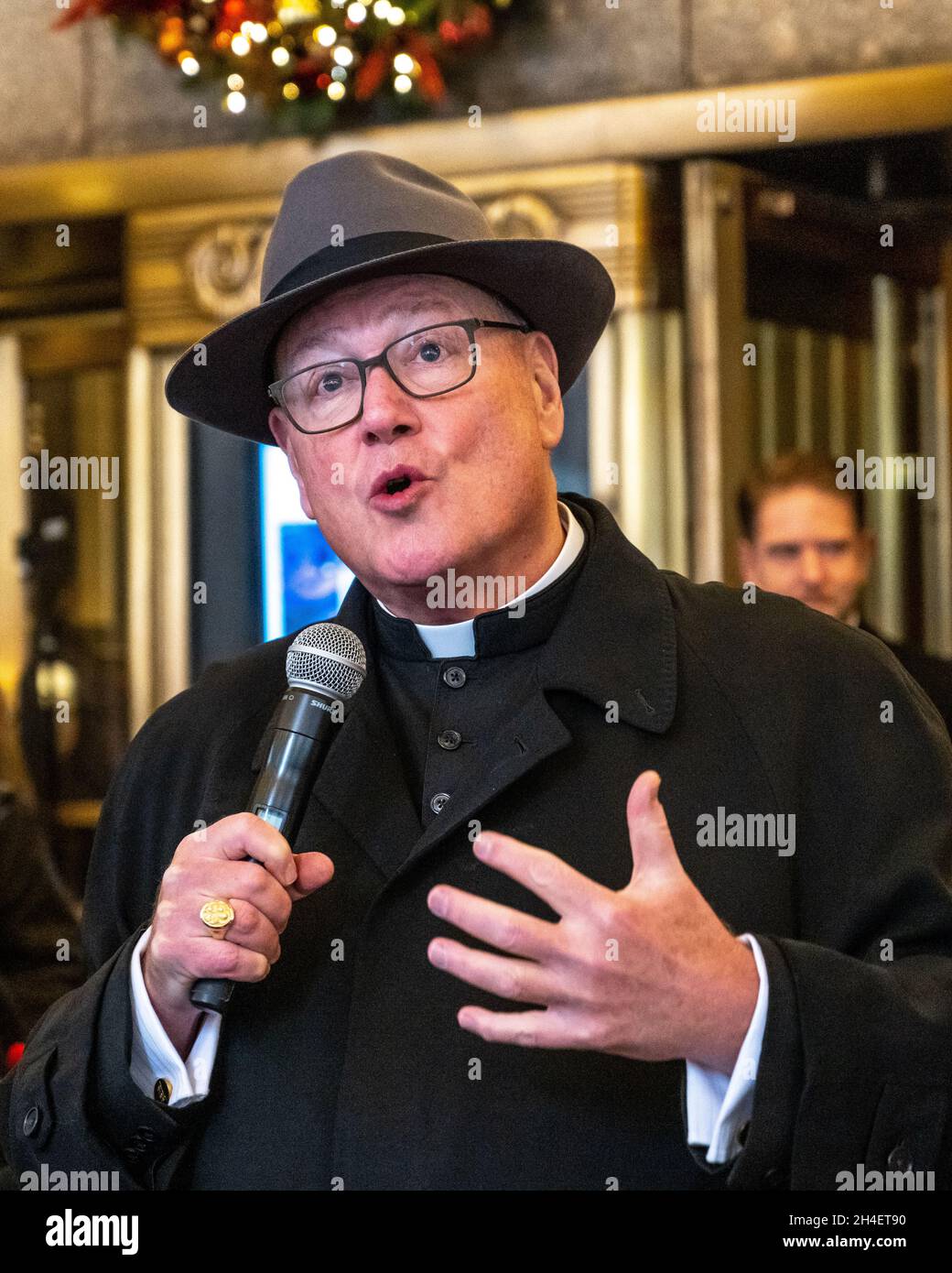 New York, USA. 1st Nov, 2021. New York City's Archbishop Timothy Dolan ...