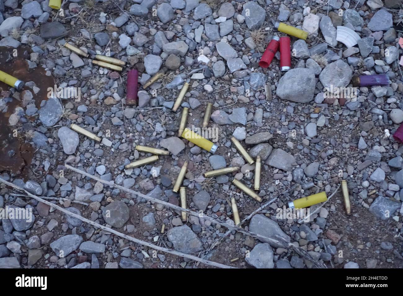 Impromptu gun ranges bring garbage Stock Photo - Alamy