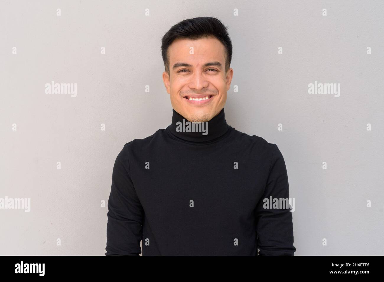 Horizontal shot cheerful man hi-res stock photography and images - Alamy