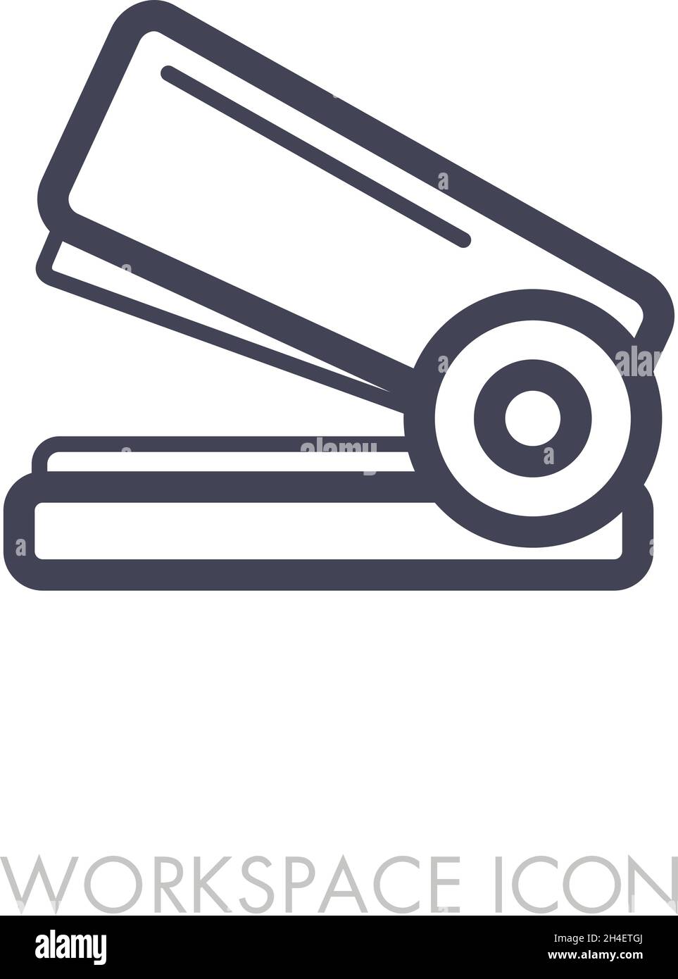 Stapler outline icon. Workspace sign. Graph symbol for your web site ...