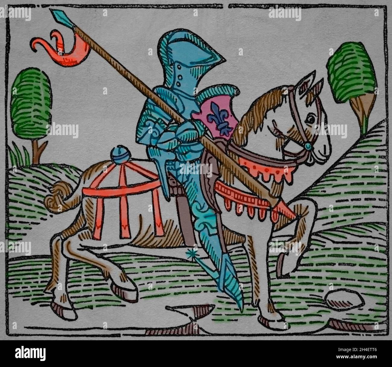 Europe. Middle Ages. Knight Stock Photo - Alamy