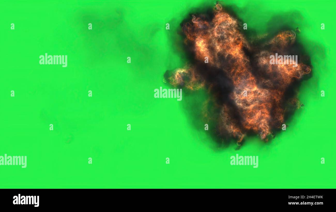 Animated explosion on green screen hi-res stock photography and images ...
