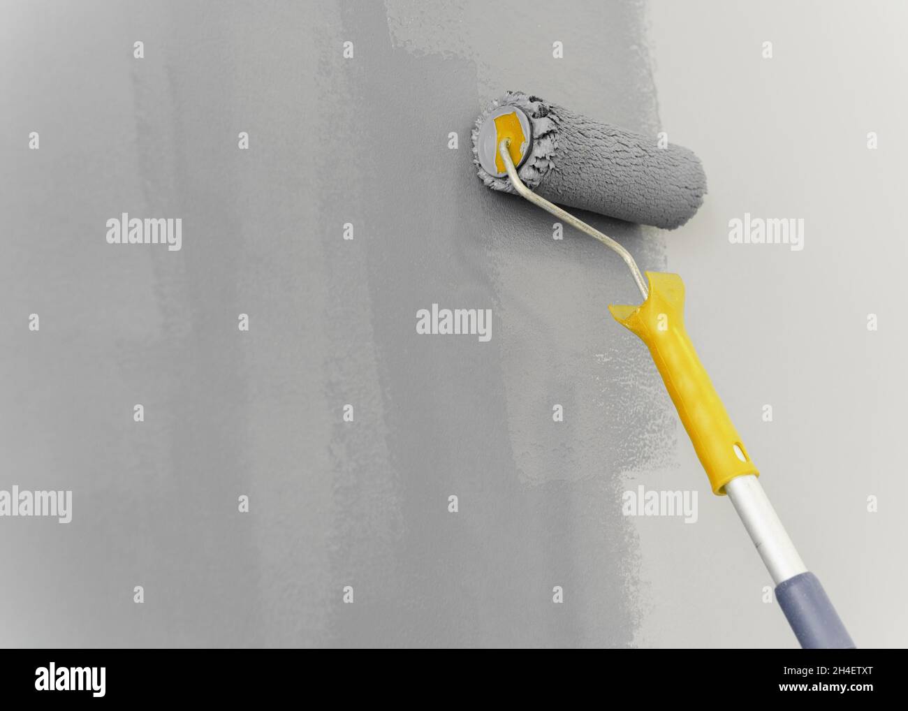 wall painting with roller concept. Resolution and high quality ...