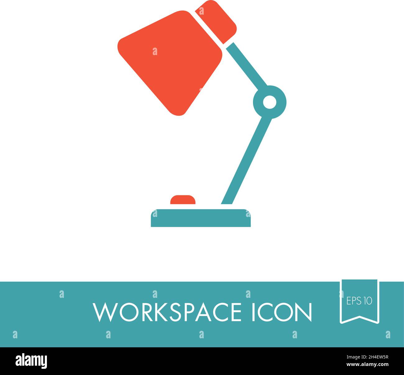 Table Lamp outline icon. Workspace sign. Graph symbol for your web site ...