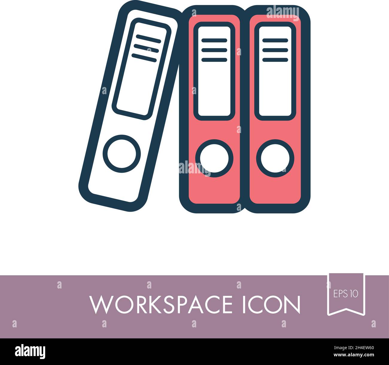 File Folder outline icon. Workspace sign. Graph symbol for your web ...