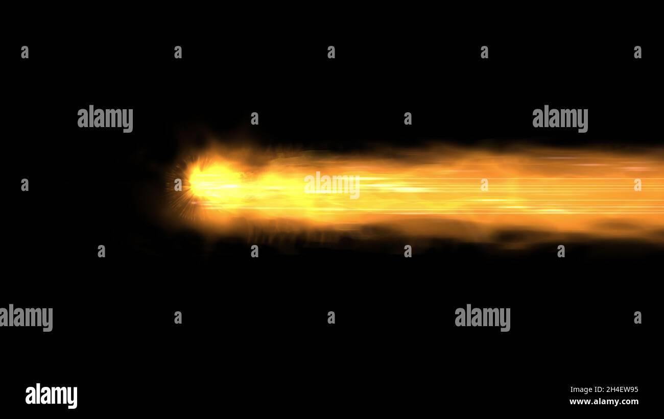 3d illustration - fire streaks light on black background Stock Photo ...