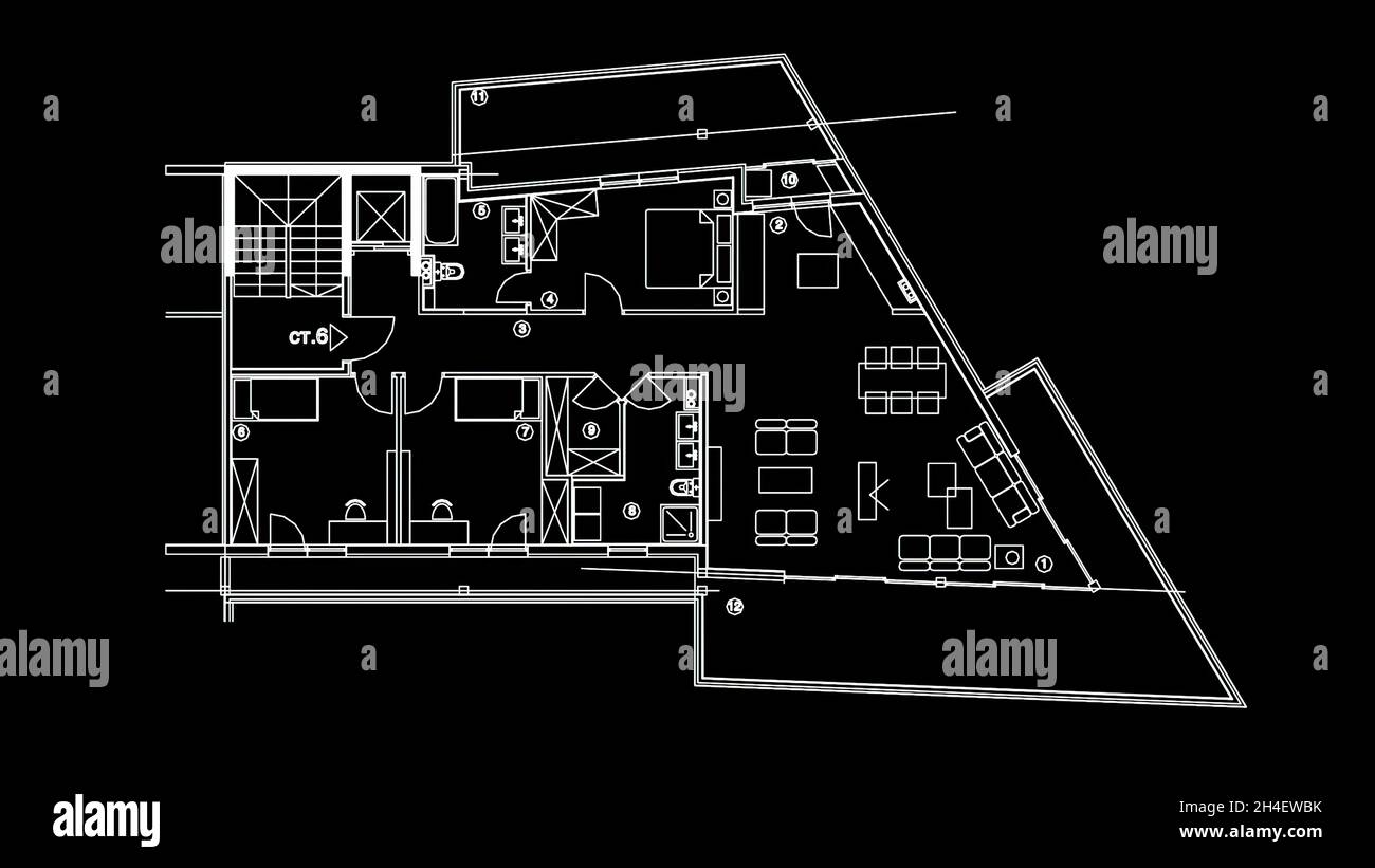 House Blueprint Background