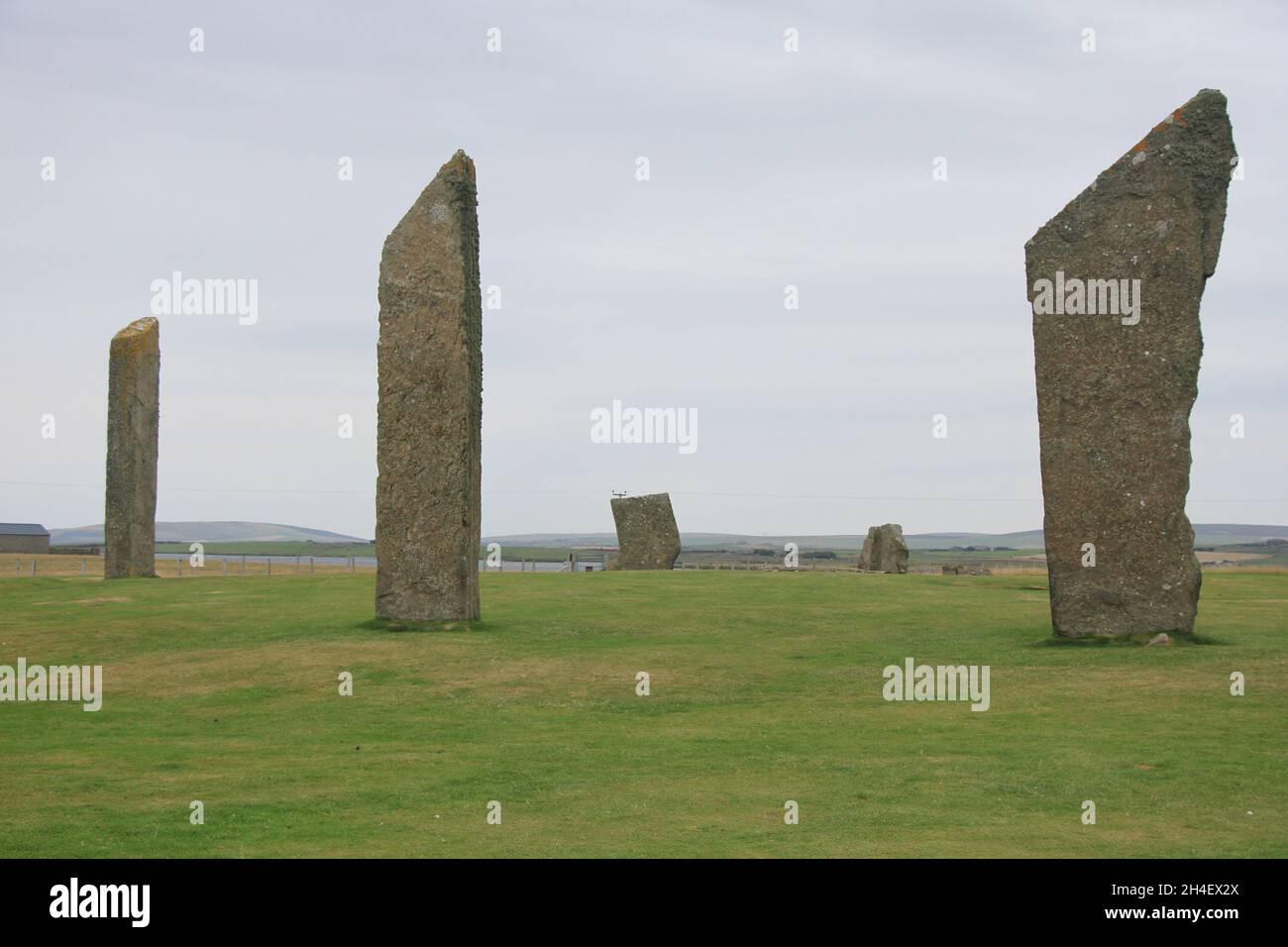 Ancient Neolithic monuments in the Orkney Islands, Scotland Stock Photo ...