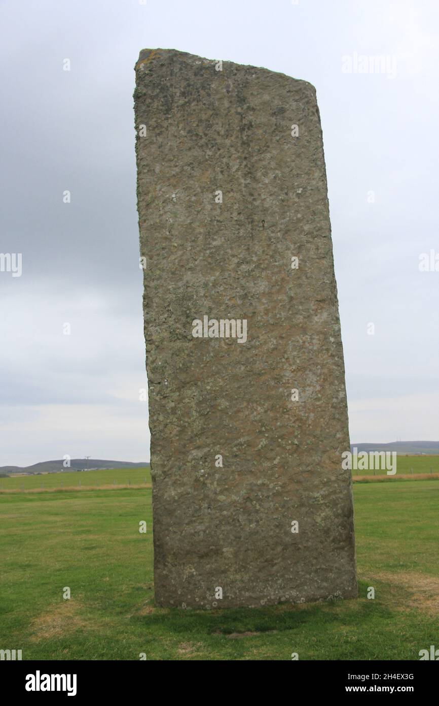 Ancient Neolithic monuments in the Orkney Islands, Scotland Stock Photo ...