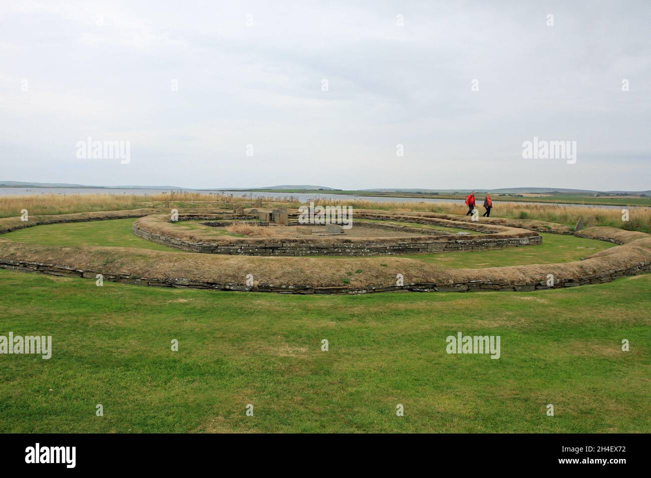 Ancient Neolithic monuments in the Orkney Islands, Scotland Stock Photo ...