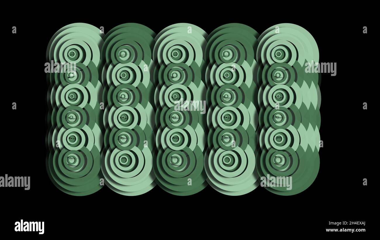 3d illustration - Abstract hypnotic circle background - psychedelic ...