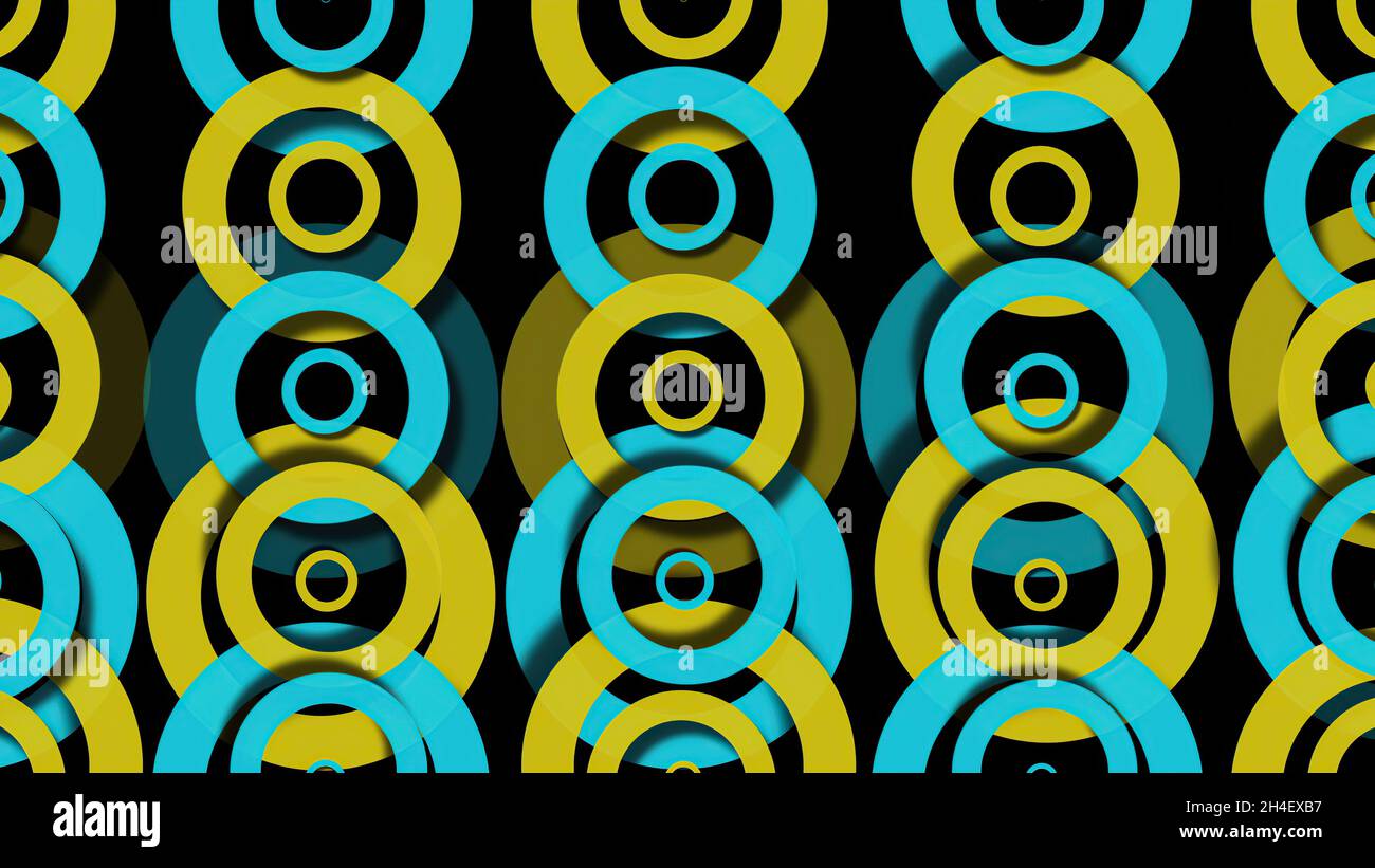 3d illustration - Abstract hypnotic circle background - psychedelic ...