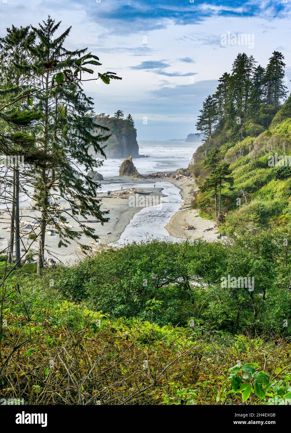 A landscape shot of scenic Ruby Beach in Washingotn State Stock Photo ...