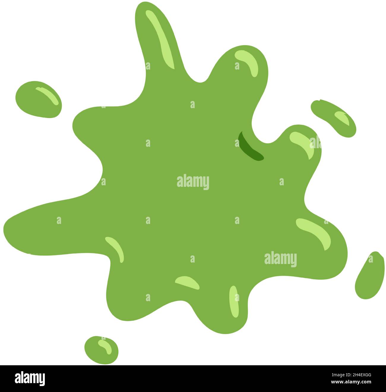 Green paint splash. Drop splatter stain. Liquid blob Stock Vector Image ...