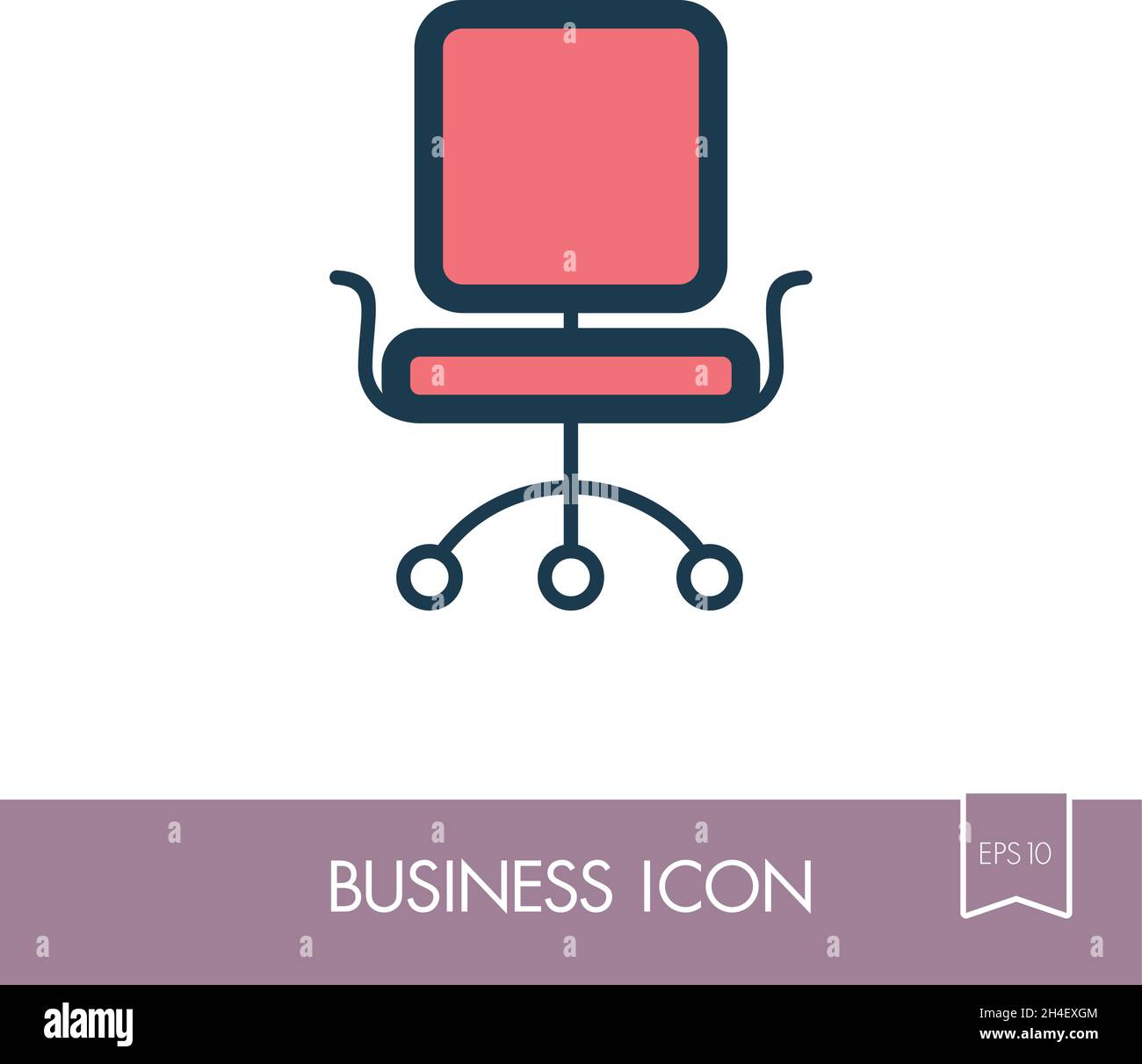 Office Chair outline icon. Business sign. Graph symbol for your web ...