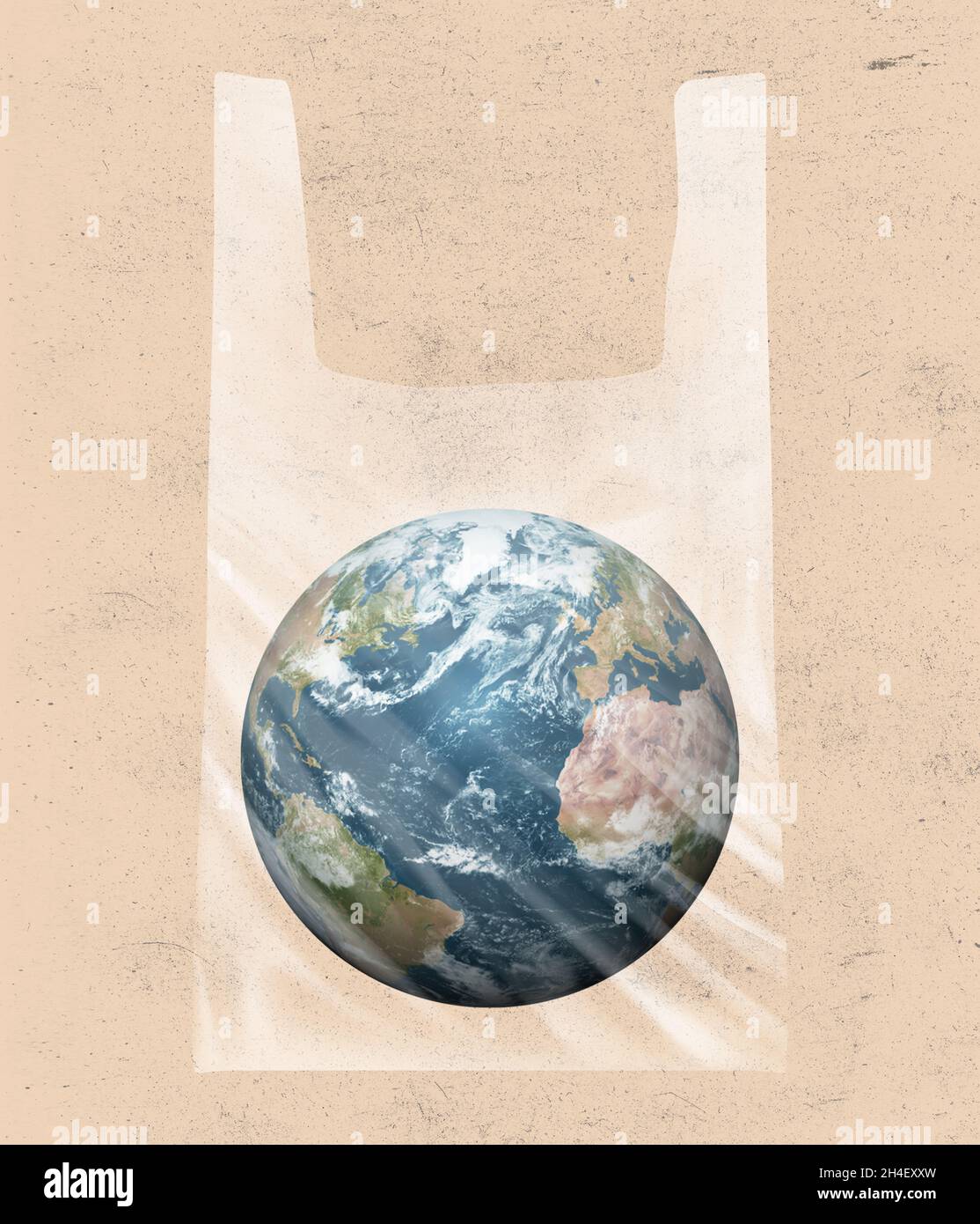 Air and water pollution. Contemporary art collage, modern creative ...