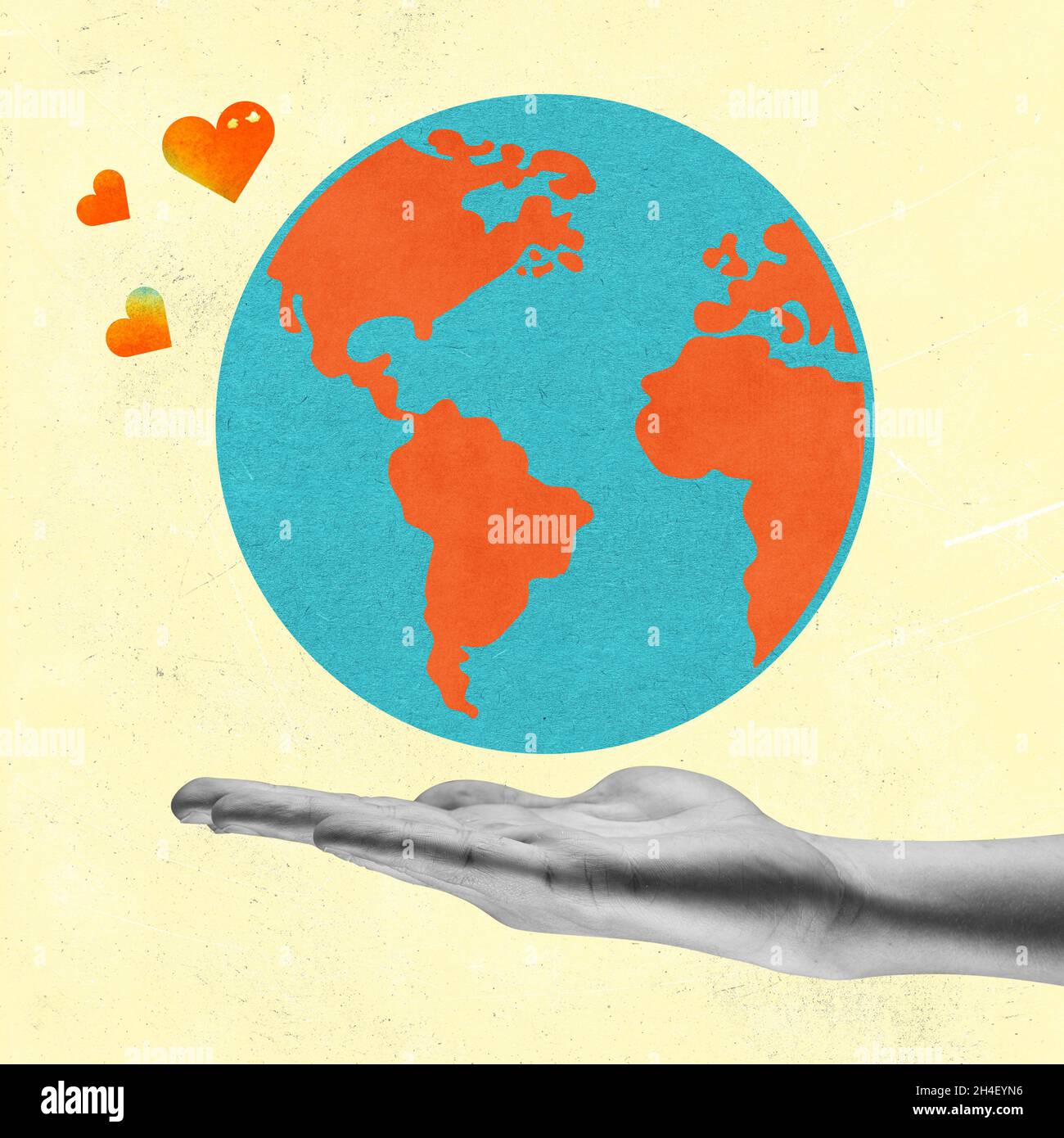 Contemporary art collage, modern creative design. Idea, inspiration ...