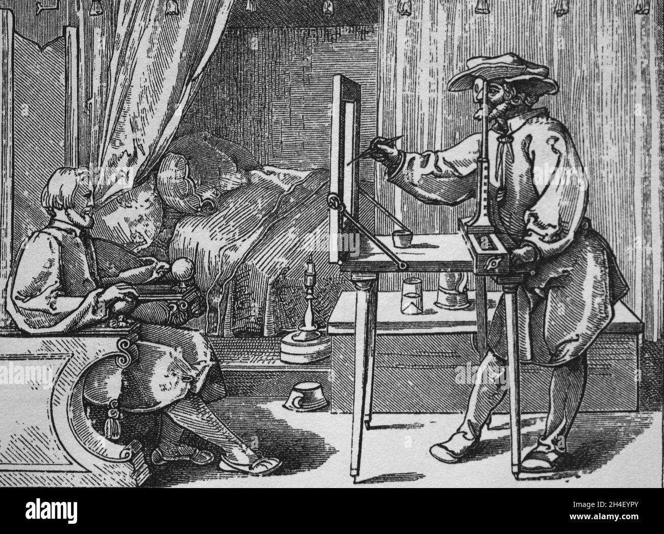 Renaissance painting technique Black and White Stock Photos & Images ...