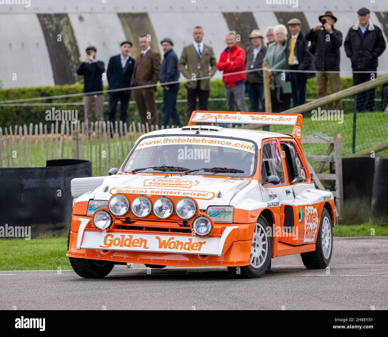 1986 Golden Wonder MG Metro 6R4 with driver Martin Overington during ...