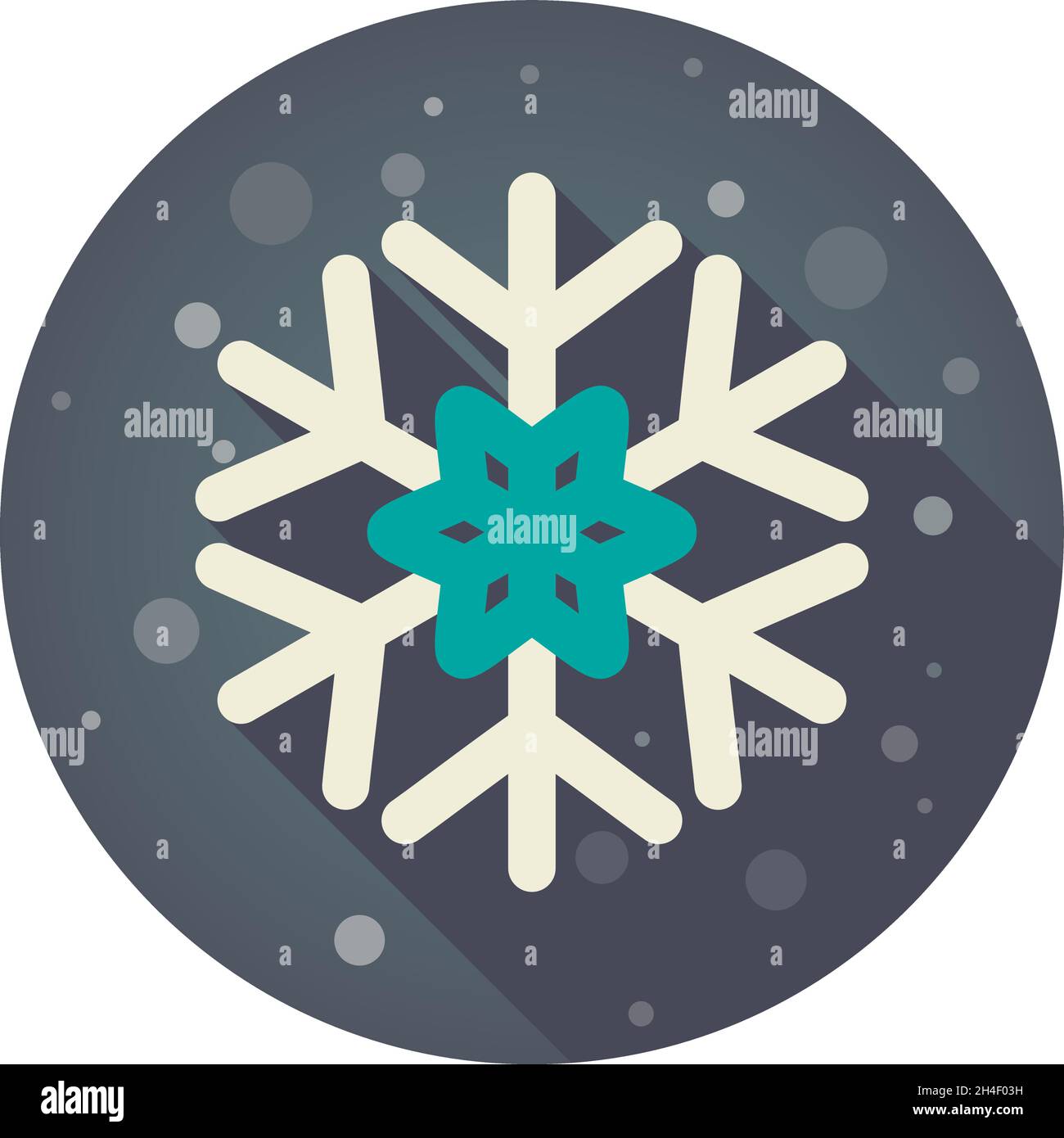 Modern Snowflake flat icon, vector illustration eps 10 Stock Vector ...