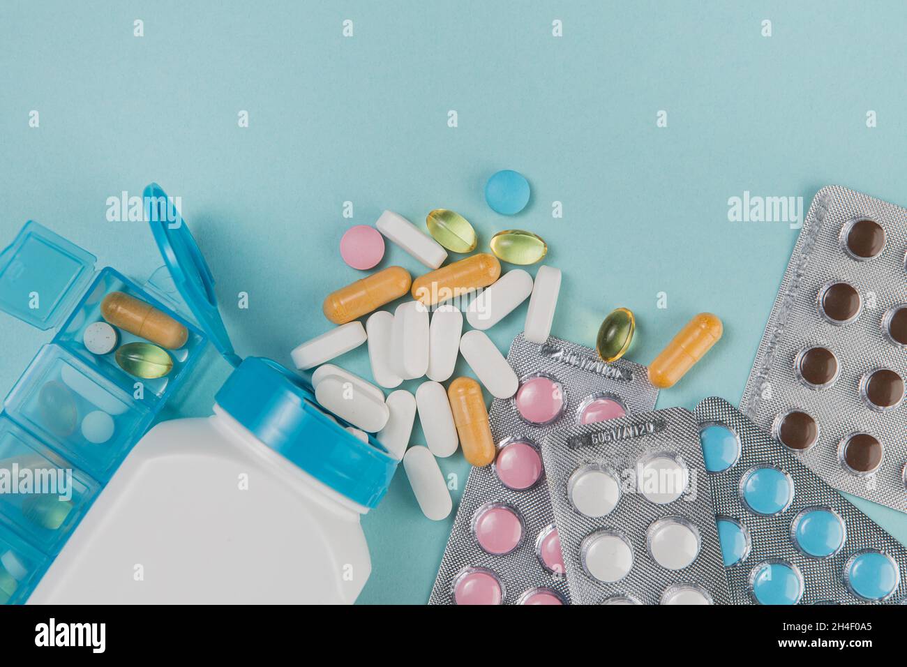 top view variety medicine tablets. Resolution and high quality ...