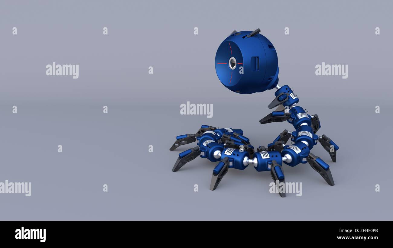 Fictional centipede robot Stock Photo - Alamy