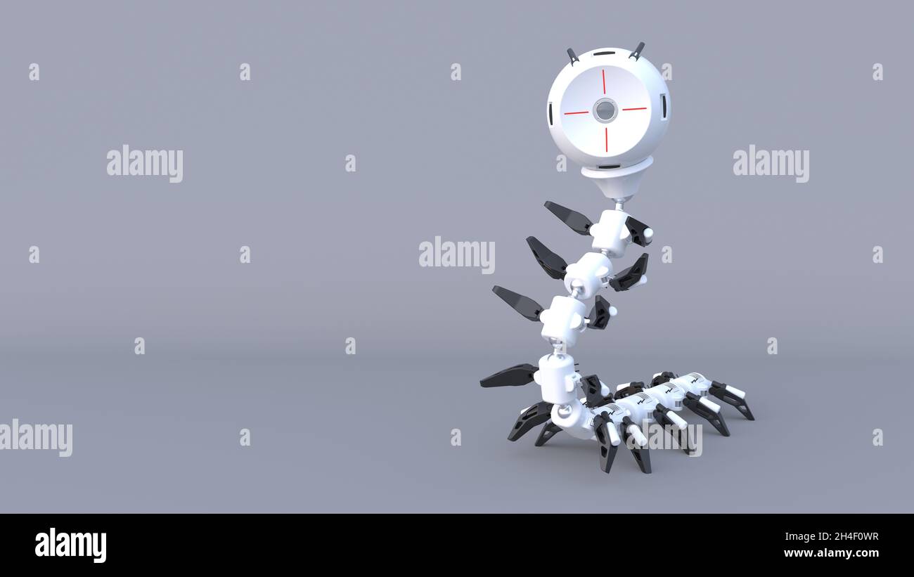 Fictional centipede robot Stock Photo - Alamy