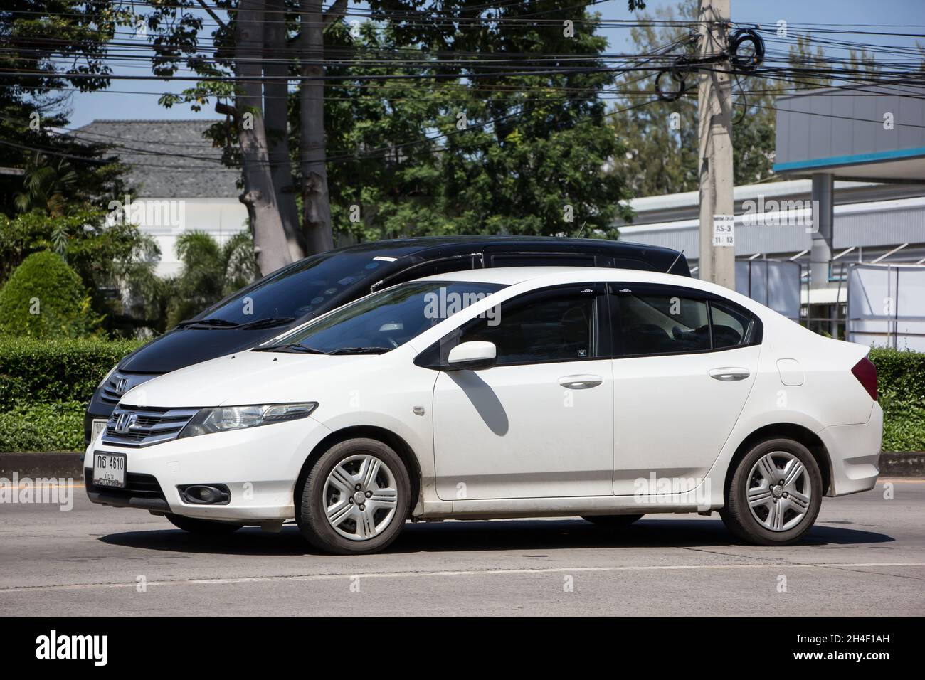 Chiangmai, Thailand - October 6 2021: Private Honda City Compact car ...