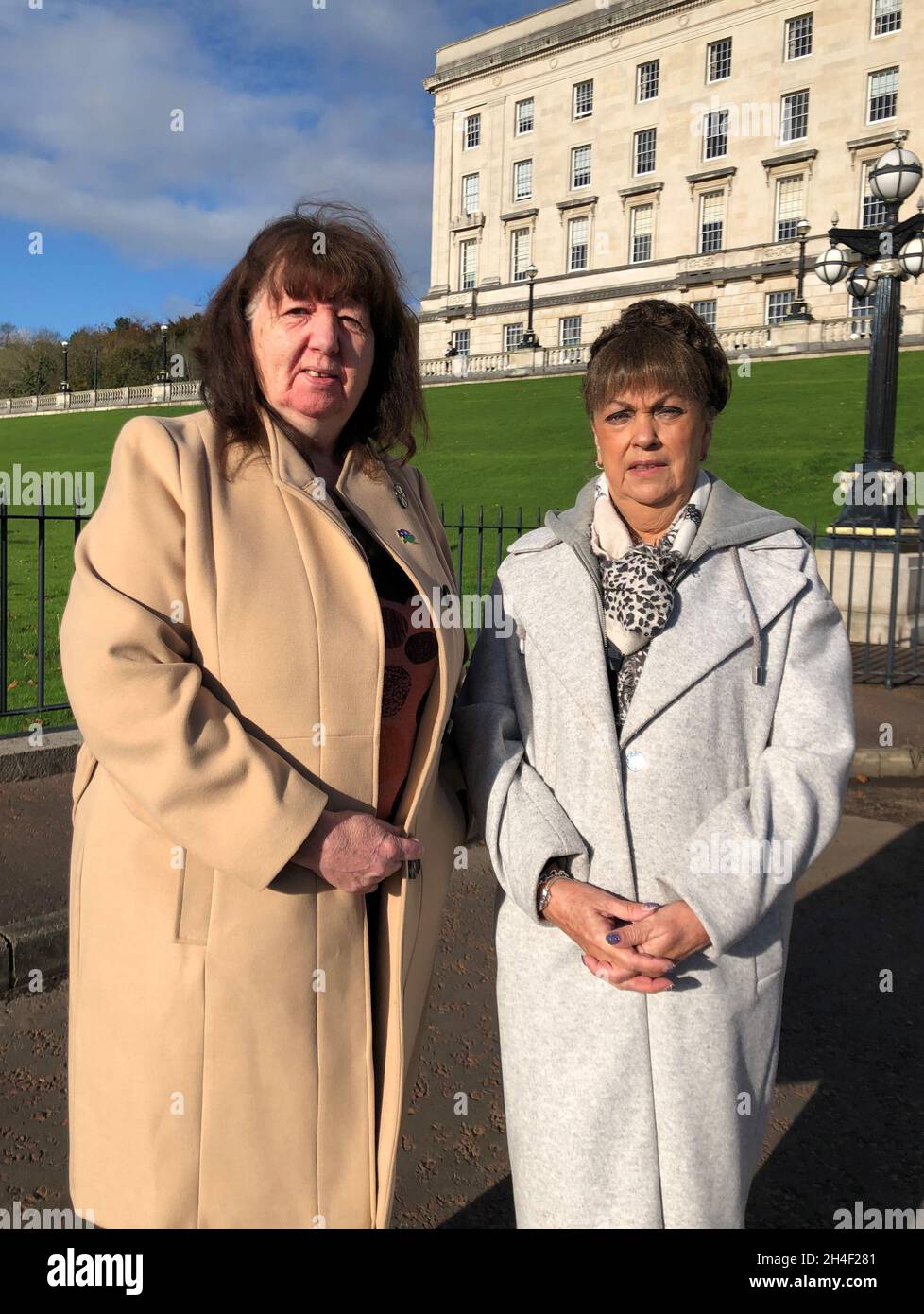 Dympna Kerr (left) and Maria Lynskey after taking part in a silent walk ...