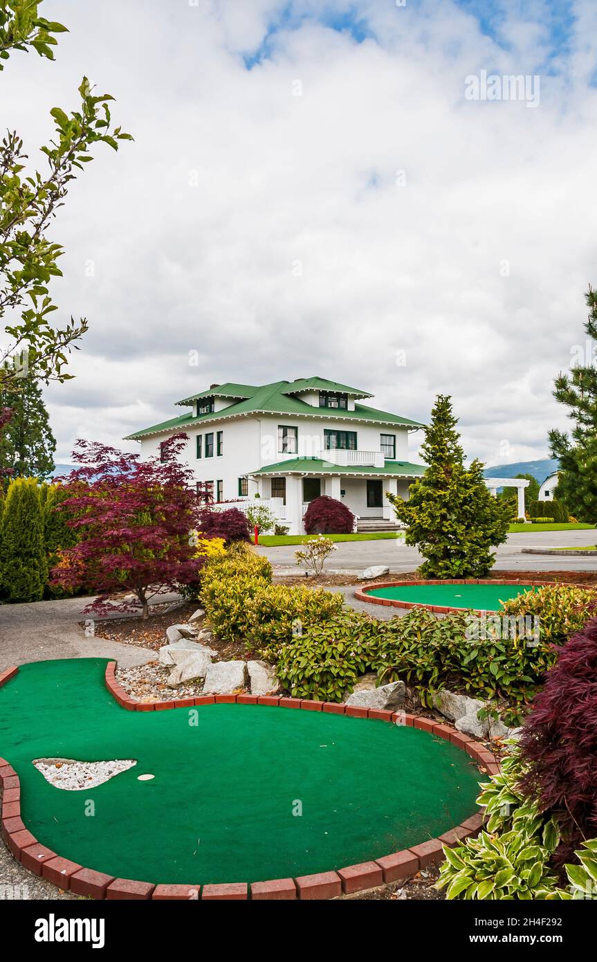 Olson Mansion and Golf Course in Lake Wilderness, Washington Stock ...