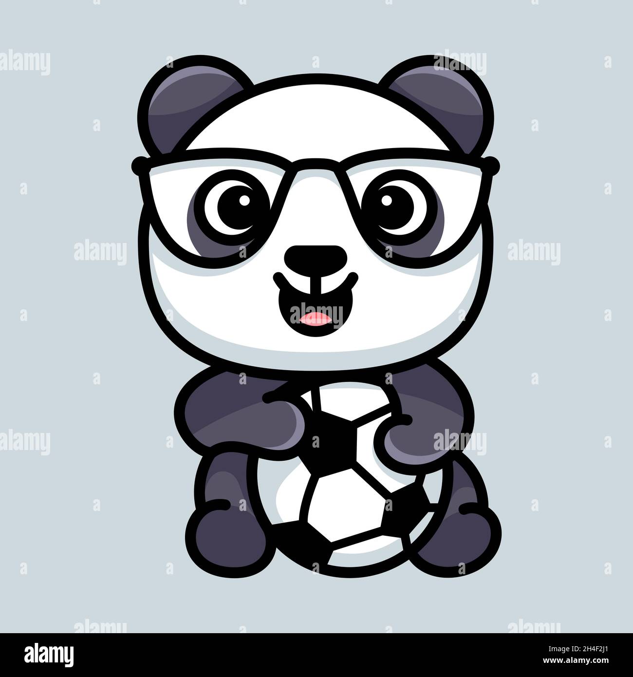 Panda playing football hi-res stock photography and images - Alamy