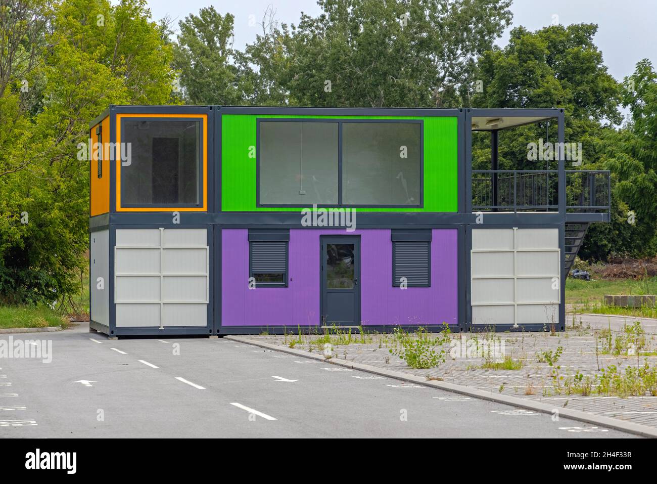 Shipping Containers Conversion Modern Living Space Stock Photo - Alamy