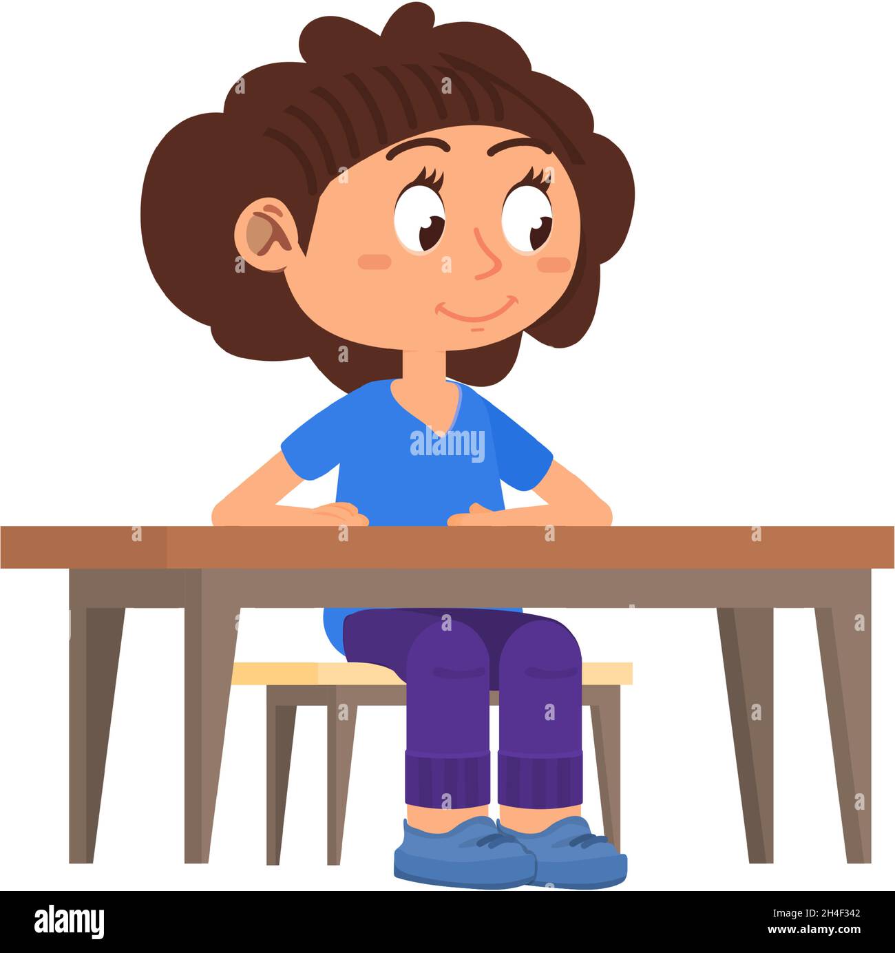 Healthy looking kid Stock Vector Images - Alamy