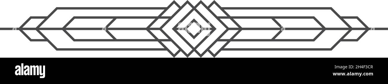 Ornament geometric header, filigree logo decor picture Stock Vector ...