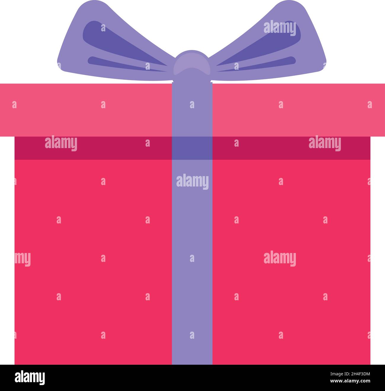 Closed box bow day Stock Vector Images - Alamy