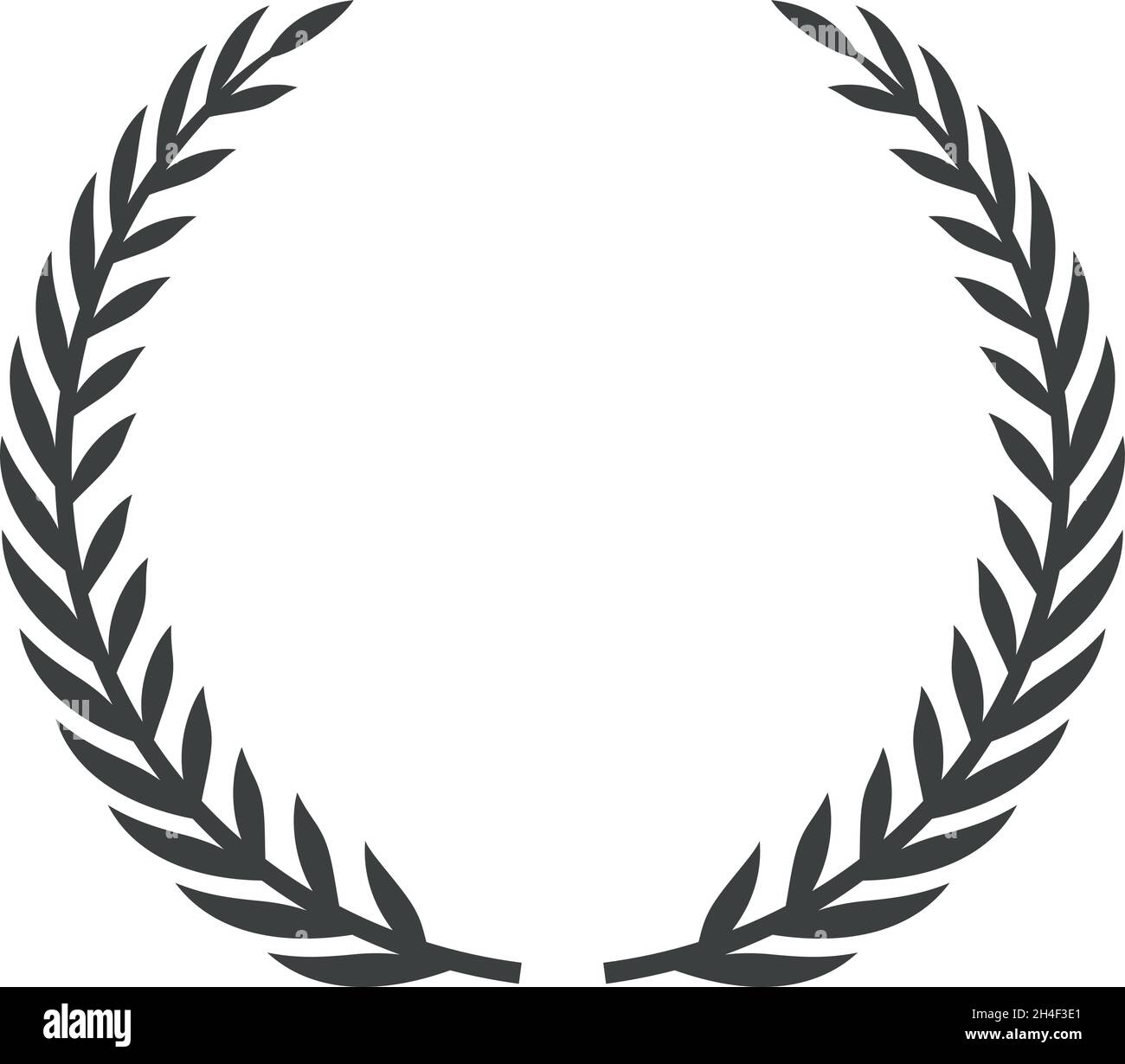 Champion wreath. rome wedding honor laurel wreaths award frame Stock ...