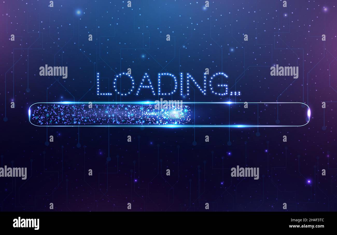 Loading bar, low poly style banner. Abstract modern vector illustration ...