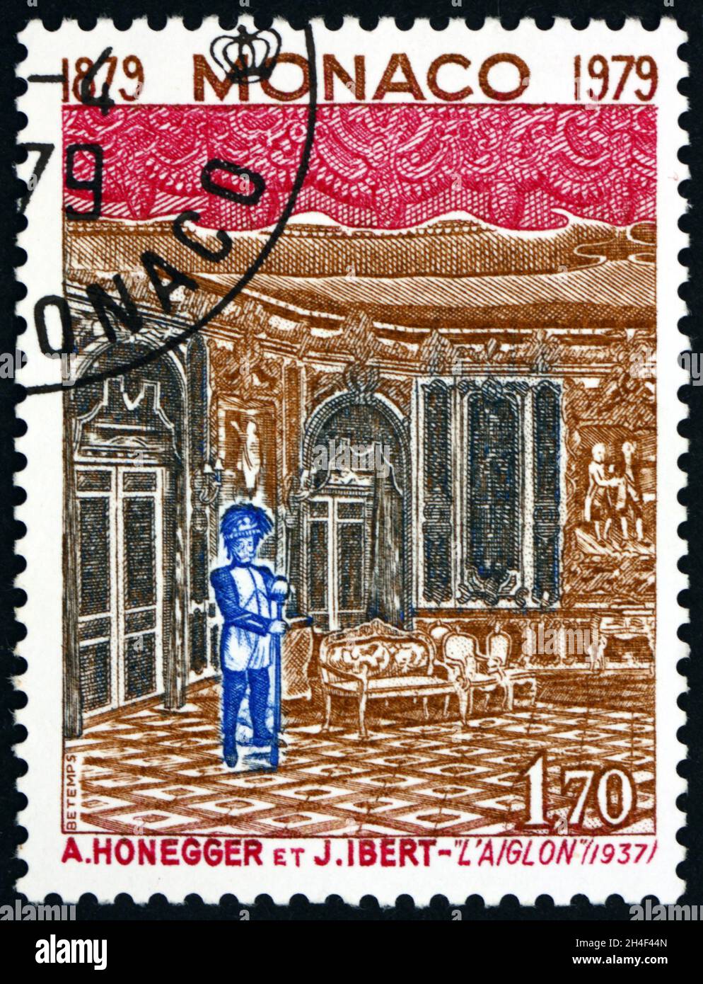 MONACO - CIRCA 1979: a stamp printed in Monaco shows L’Aiglon, by ...