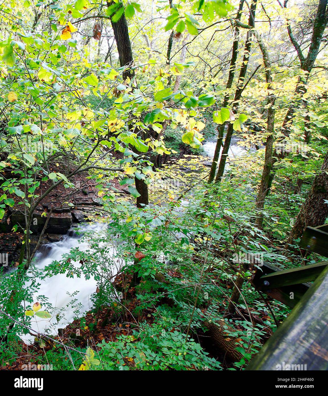 Indian Run Falls Park in Autumn, Dublin, Ohio Stock Photo - Alamy