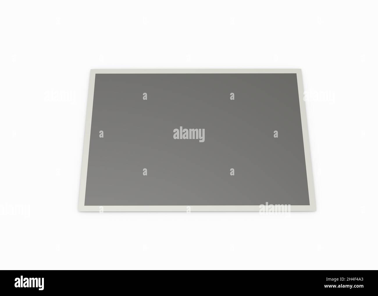 One rectangular photo perspective view - 3D illustration Stock Photo ...