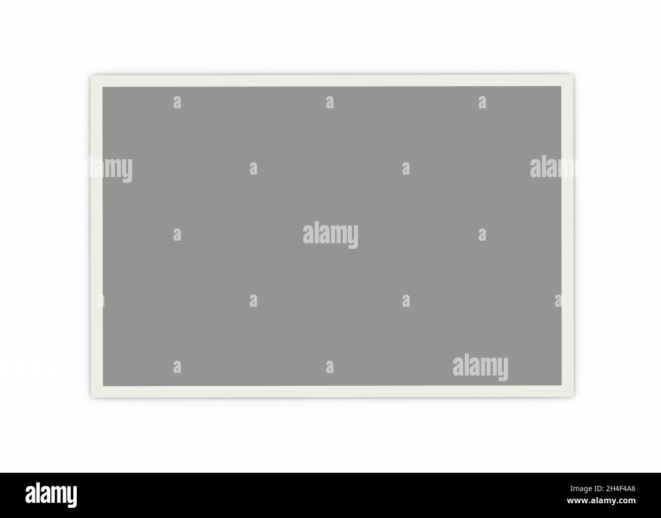 One rectangular photo front view - 3D illustration Stock Photo - Alamy